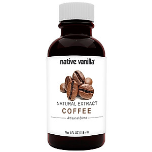 Native Vanilla - Pure Coffee Extract - 4 Fl Oz - Pure Flavors and Extracts - Perfect for Cooking, Baking, and Dessert Crafting
