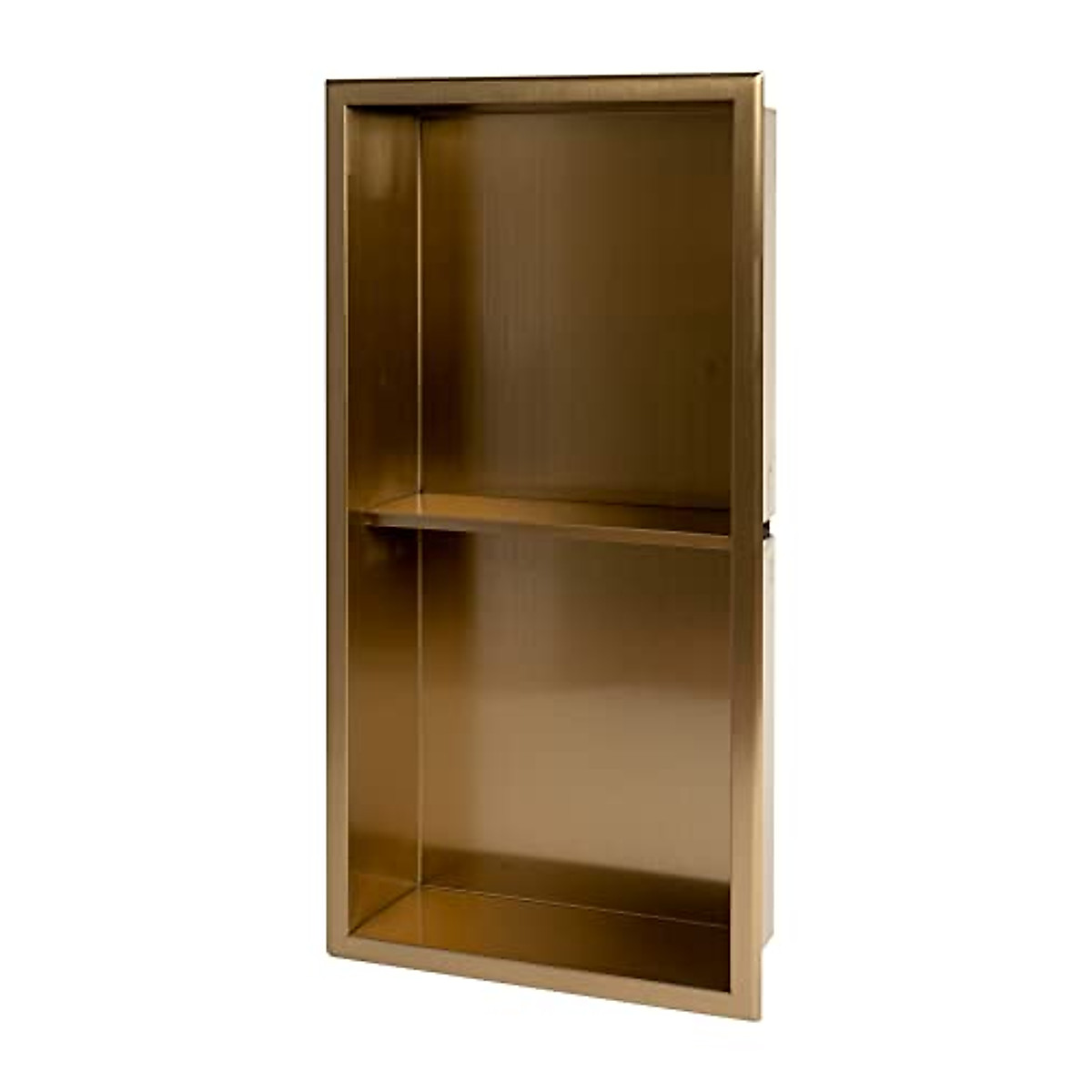 ALFI brand ABNP1224-BG Shower Niche, Brushed Gold 12 x 24 x 4