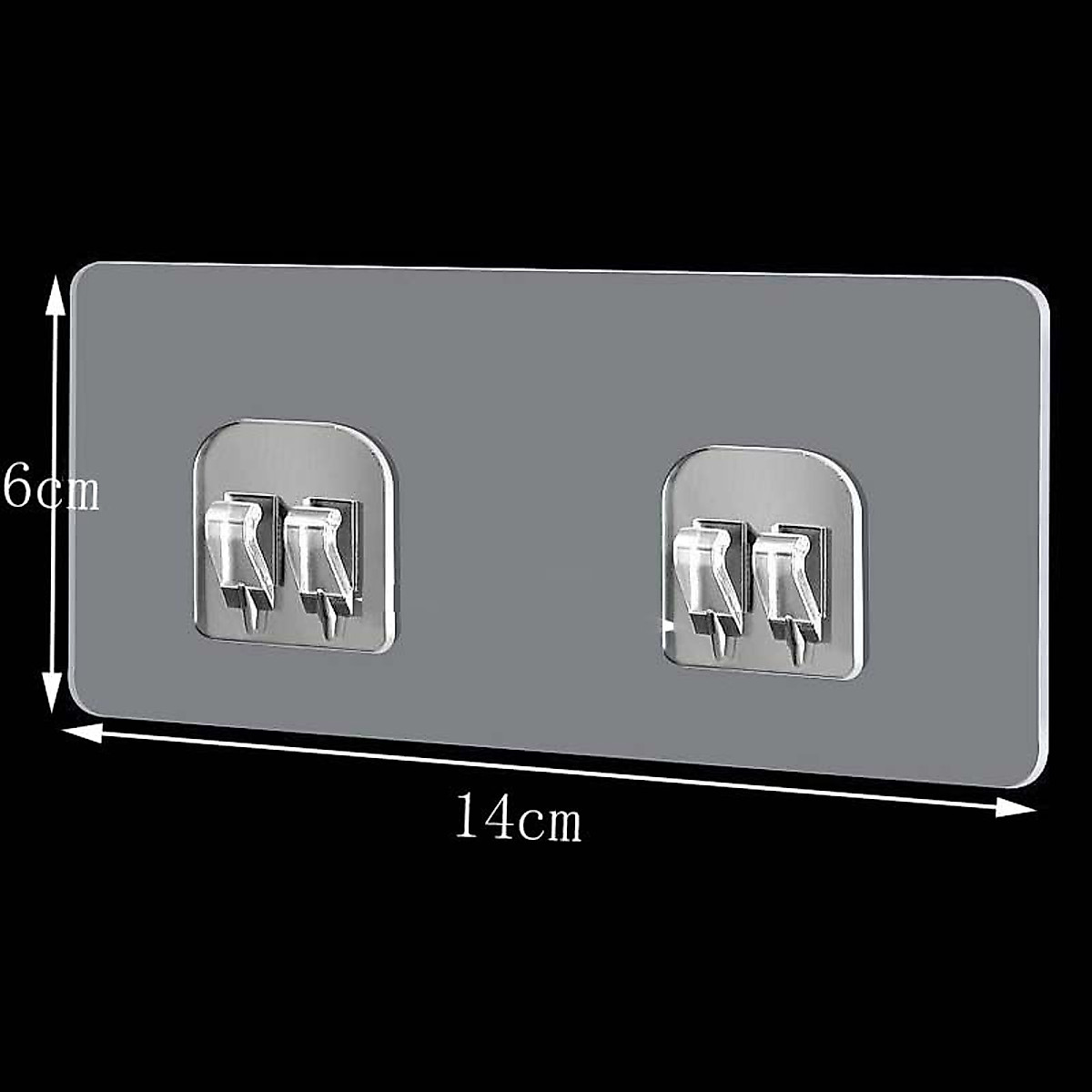 21 Pack Shower Caddy Adhesive Replacement Hooks - Waterproof, Strong and Sturdy | Easy to Install | Ideal for Bathroom and Kitchen | 2.36 * 5.51inch | Suitable for Smooth Surfaces