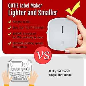 Label Makers Machine with Tape Built-in Cutter Portable Bluetooth Handheld Sticker Printer for Home Office Organization iOS Android Multiple Templates Fonts Icon Mini Inkless Labeler USB Rechargeable