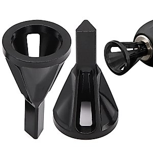 Taigoehua 2 Pack Deburring External Chamfering Tool Triangle Shank High Speed Stainless Steel Burr Removal Bit (Black)