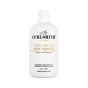 CURLSMITH - Shine Shampoo, Gentle, Sensitive, Fragrance Free Cleanser for All Curl and Hair Types, Vegan (12 fl oz)