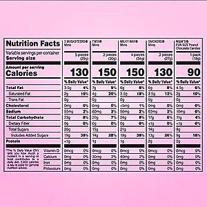 M&M'S PEANUT, SNICKERS, TWIX, MILKY WAY & 3 MUSKETEERS & Easter Chocolate Candy Spring Assortment, 31.3 oz, 100-Piece Bag