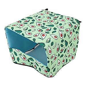 Zerodis Hamster Sleeping, Bottomless Small Pet Bed House Hook Fixed Comfortable for Guinea Pigs (30 * 25 * 19CM)