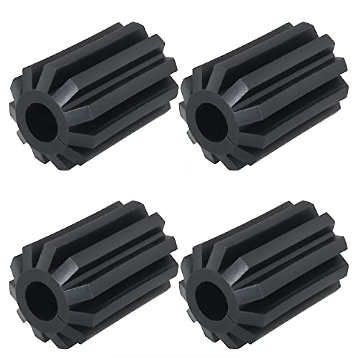 ITROLLE 4PCS Roof Snow Rake Replacement Wheels for Shingle Saver Roof Rakes Snow Rake Wheel Replacement Wheels Snow Rakes Accessory, Black