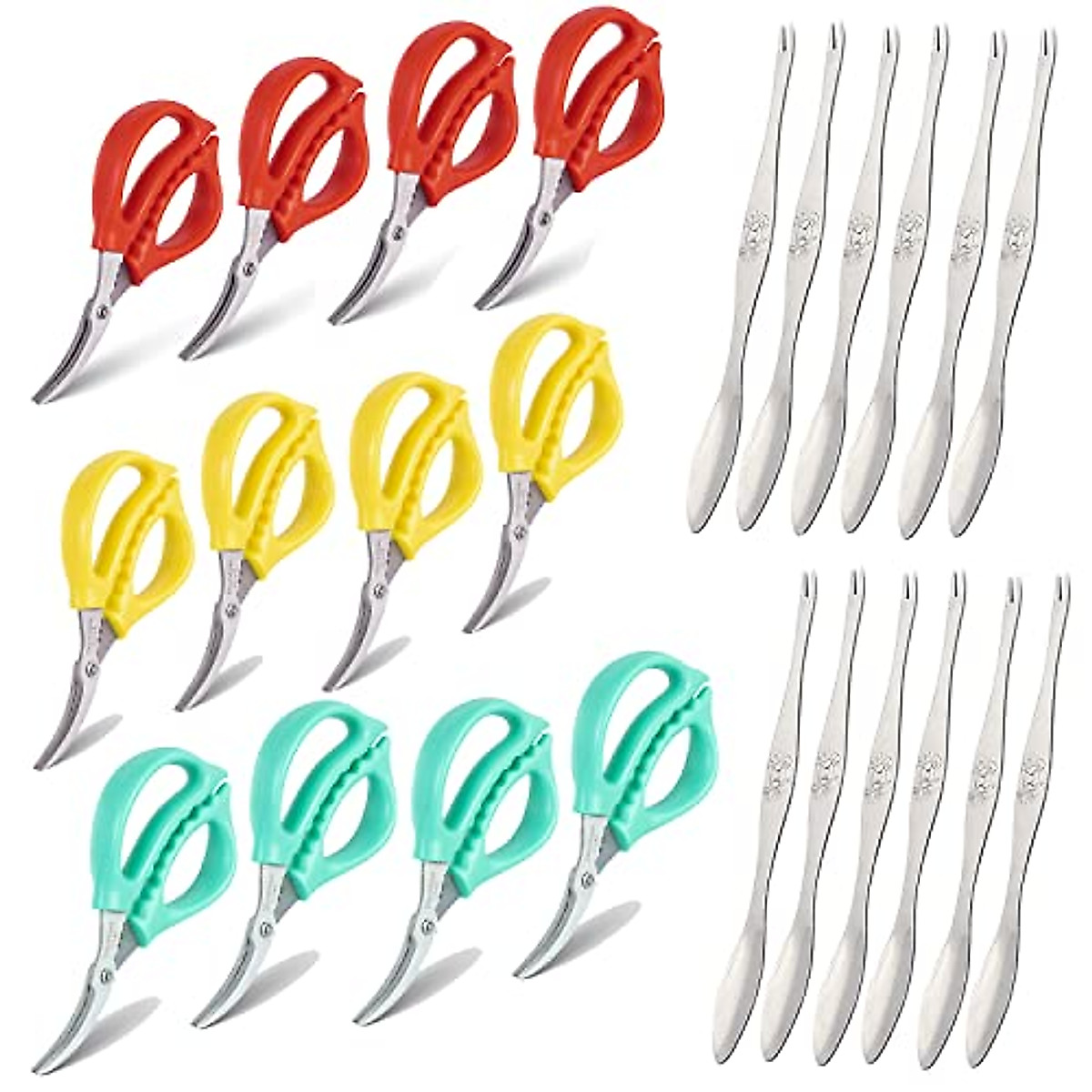 Multi-Function Kitchen Shears Seafood Scissors for Kitchen Seafood,Fish,Crab,Shrimp,Lobster,Vegetable picking,flower art etc