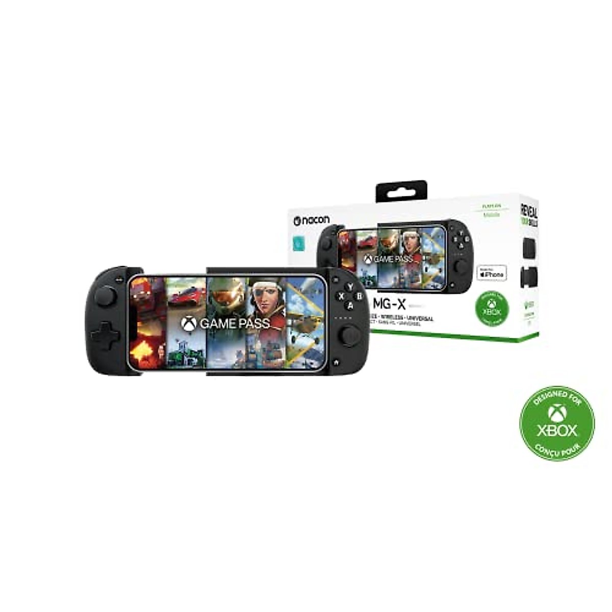 RIG Nacon MG-X for iPhone - MFi Wireless Mobile Gaming Controller for Apple iOS