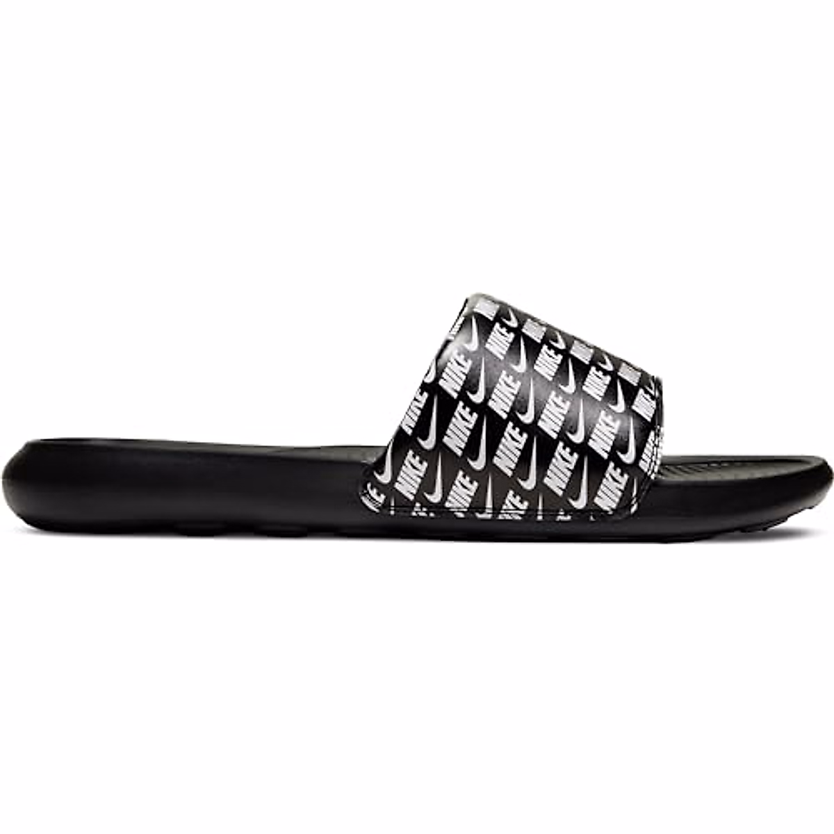 Nike Men's Victori One Slides, Black/White-black, 9