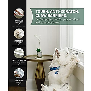 CLAWGUARD Window Sill Protector - Strong Transparent Protection for pets Scratching, Chewing, Slobbering & Clawing on Window Sills. Keep Paws Safe and Home Clean. (Crystal Clear 35.5 in. x 5.25 in.)