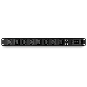 StarTech.com 1U 19 inch 8 Port Rack Mount PDU - IEC C13 Socket Rackmount Power Supply/Strip - Horizontal Server Rack Mountable PDU /Data Center Power Distribution Unit 16A 240V (PDU08C13H)