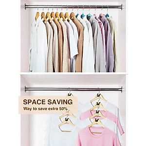 Smartor Clothes Hanger Connector Hooks 60 Pack, Closet Storage and Organization as Hangers Space Saving, Hanger Add on Hook as Closet Organizer, Stacking Hangers, Cascading Space Saver, Black