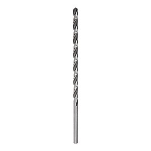 HARFINGTON 6542 High-Speed Steel Twist Drill Bit, 7mm Drill Bit 200mm Length Extended Straight Shank Black Oxide Ground Drill Bit for Steel Aluminum Alloy