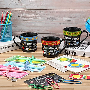 Newtay 24 Pcs Christmas Teacher Appreciation Gifts for Women Daycare Gifts for Christmas Thanks for Helping Me Grow Pot Teacher Notepad Sets Teacher Metal Bookmarks Thank You Gifts from Students