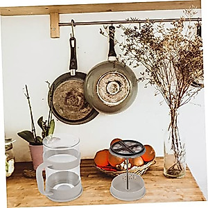 BIUDECO Coffee Pot Coffee Machine Press Coffee Espresso Machine Beverage Pot Filter Travel Coffee Press Coffee Carafe Juice Pitchers Water Jug Tea Maker White Glass