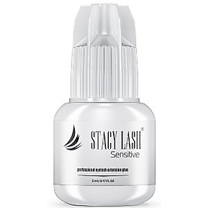 Sensitive Eyelash Extension Glue Stacy Lash 0.17fl.oz/5ml / 5-6 Sec Drying time/Retention – 4-5 Weeks/Black Adhesive/Professional Supplies