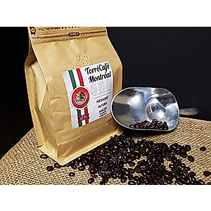 Natural Kraft Coffee Pouches, Resealable Coffee Bag with valve, Flat Bottom Pull Tab Zipper (50pcs / 8oz, 0.5lb, 227gram)