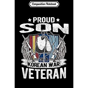 Composition Notebook: Proud Son Of A Korean War Veteran - Dog Tags Military Family Journal/Notebook Blank Lined Ruled 6x9 100 Pages