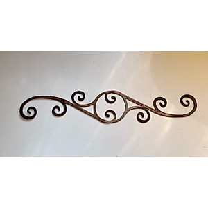 Decorative Scroll 12" or 24" Metal Wall Art Decor