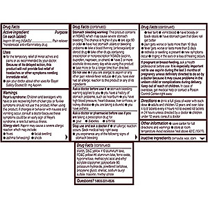 Aspirin Regimen Bayer 81mg Enteric Coated Tablets, #1 Doctor Recommended Aspirin Brand, Pain Reliever, 32 Count (Pack of 5)