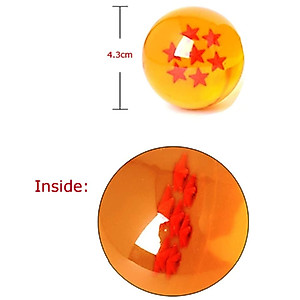 SOOFILM Unisex Stars Acrylic Transparent Balls Glass Ball 7pcs Game Balls Gift Set