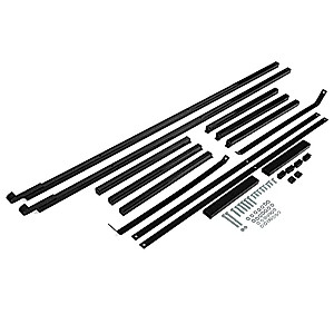 KUAFU 60 1/2" X 22 1/8" Container Shelving Shelf Bracket Universal for Shipping Container Hang & Hook Shelving Brackets Storage Cargo Shelves -2PCS