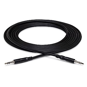 Hosa CMM-110 3.5 mm TRS to 3.5 mm TRS Stereo Interconnect Cable, 10 Feet , Black