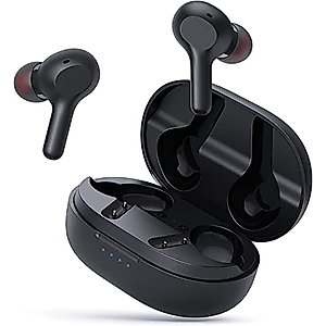 QHQO Wireless Earbuds, Bluetooth Earbuds with aptX Deep Bass, CVC 8.0 Noise Reduction, 4 Mics for Clear Calls, IPX7 Waterproof Bluetooth 5.2 Earphones44