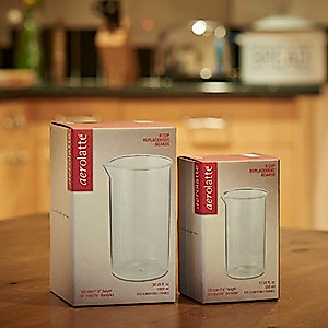 Aerolatte Universal Borosilicate Glass Replacement Carafe For French Press Coffee Makers, 5-Cup, 20-Ounce Capacity (20 oz, 600 ml)