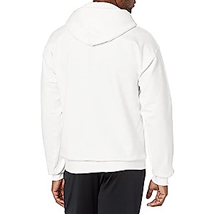 Hanes Men's Ultimate Cotton Heavyweight Pullover Hoodie Sweatshirt, White, Large