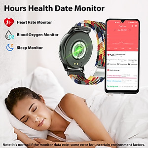 Eastcoo Smart Watch for Android/iOS Phones, 1.3'' HD Touch Screen Fitness Tracker Watches, Waterproof Smart Watch for Women with Text and Call Alerts, Heart Rate, Sleep Monitor Smartwatch for iPhone