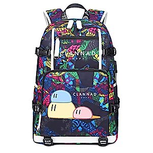 BUGUTKONG Anime Clannad Cosplay Backpack Bookbag School Bag Shoulder Bag Satchel Student Bag 3