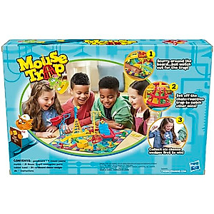 Hasbro Gaming Mouse Trap Kids Board Game, Family Board Games for Kids, Easier Set-Up Than Previous Versions, Kids Games for 2-4 Players, Kids Gifts, Ages 6 and Up