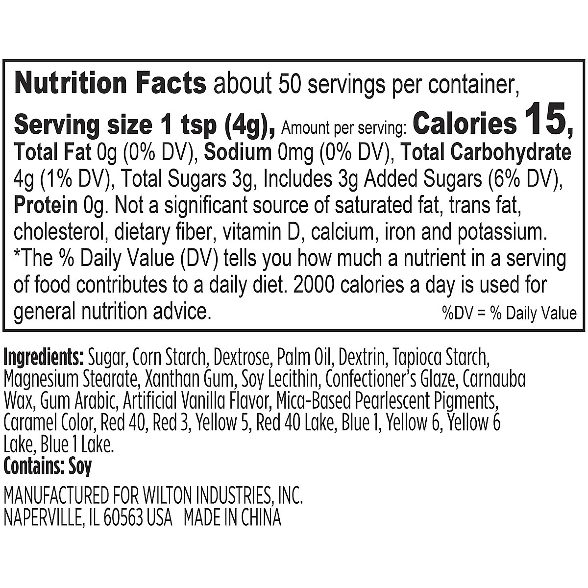 Wilton Sprinkle Mix 6.98oz-Metallic Valentine's Day, 6 Cell