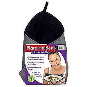 Microwavable Heat Resistant Plate and Bowl Holder Bundle Pack Protects Hands from Hot Dishes. Microwave and Washing Machine Safe Kozy for Heating Soup or Leftover Food or Meals to Eat and Watch TV.