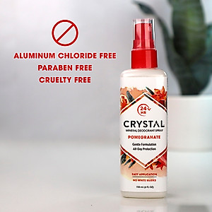 Crystal Essence Deodorant Spray, Pomegranate, 4 oz
