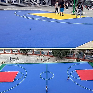 16 pcs Interlocking Shower Cushion Mat 10" x 10" Non-Slip Rubber Floor Tiles DIY Shower Bath Tile Splicing Waterproof Drainage Mat for Drain Pool Deck Patio Yard (Color : Yellow)