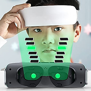 npkgvia The Eye Massager with Heat is Used to Relax and Reduce Eye Fatigue The Black Eye Bag is an Ideal Wearable Dildo (White, 19x14.5x9.8cm)