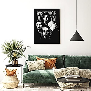 Poster Art Painting, System Merch Of A Down Canvas Print for Living Room, Bedroom, Dorm, Home, Office Wall Decoration 12 x 18 Inch