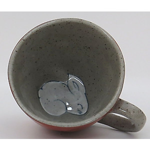 奥川陶器 Okugawa Toki Red Rabbit Mug 392917