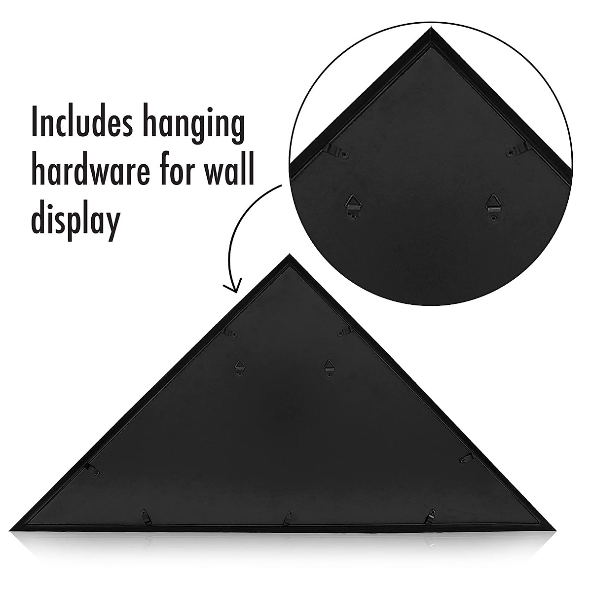 Americanflat Large Flag Display Case for Burial Flag - Fits Folded 5 x 9.5' Flag - Military Flag Case - Silhouette Collection - Flag Box Display Case for Wall or Tabletop - Black