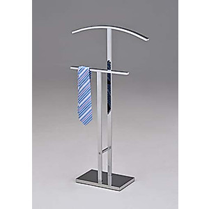 Kings Brand Furniture - Dossi Chrome Finish Metal Suit Rack Valet Stand