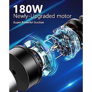 Cordless Vacuum, Stick Cordless Vacuum Cleaner with 2200mAh Powerful Lithium Batteries, Up to 30 Mins Runtime Handheld Vacuum Cleaner, 4 in 1 Lightweight Quiet Vacuum Cleaner Perfect for Hardwood