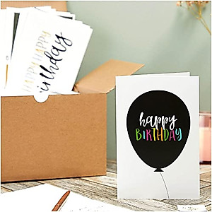 Best Paper Greetings 120 Pack Assorted Birthday and Anniversary Cards with Envelopes for Employees, Birthdays, Milestone Wedding Anniversaries, Blank Design (12 Designs, 4 x 6 Inches)