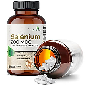 Futurebiotics Selenium 200 mcg - Selenium Amino Acid Complex - Essential Trace Mineral with Superior Absorption, Non GMO, 250 Capsules