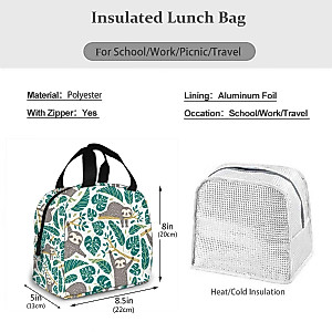 TMVFPYR Cute Lunch Bag Cooler Bag Women Tote Bag Insulated Lunch Box Water-resistant Thermal Soft Liner Lunch Container for Picnic Travel Boating Beach Fishing Work