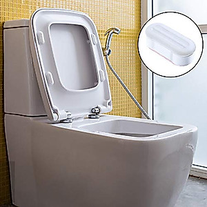 Bidet Toilet Seat Bumper for Bidet with Strong Adhesive, Toilet Seat Bumper Replacement Kit, Toilet Seat Sticking Buffer Attachment for Use with Bidets - 4 PCS