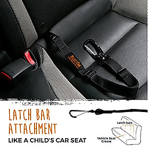 Mighty Paw Dog Seat Belt | Latchbar Dog Seatbelt Tether, Pet Seat Belt for Car, Dog Car Leash, Dog Safety Belt for Car, Seatbelt for Dog in Car, Dog Seat Belt for Car, Dog Car Seat Belt Large - Puppy
