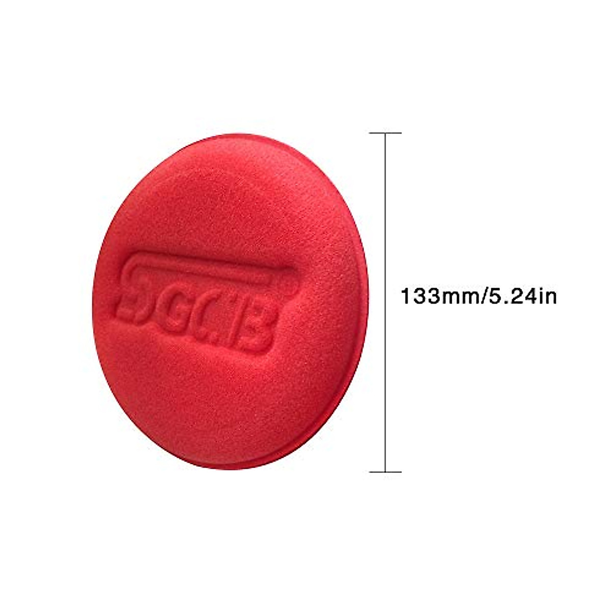 SGCB Wax Applicator Pads Supreme Shine for Car, 4” Dia Round Shape Side Pressing Hand Polishing Sponge Pads Kit Detailing Buffing Pads for Waxing Polishing Paint Ceramic Glass Cleaning, Pack of 6