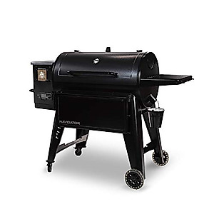 PIT BOSS PB1150G PG1150G Wood Pellet Grill w/Cover and Folding Front Shelf Included, 1150 sq. inch, Black