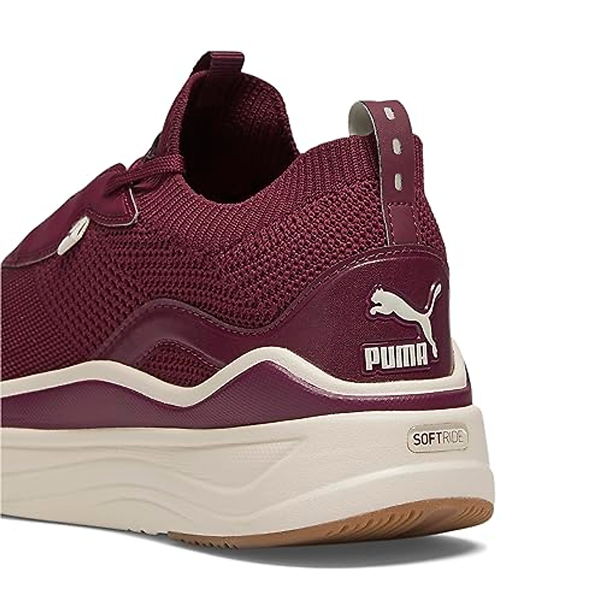 PUMA Women's SOFTRIDE STAKD Sneaker, Dark Jasper-Alpine Snow, 8